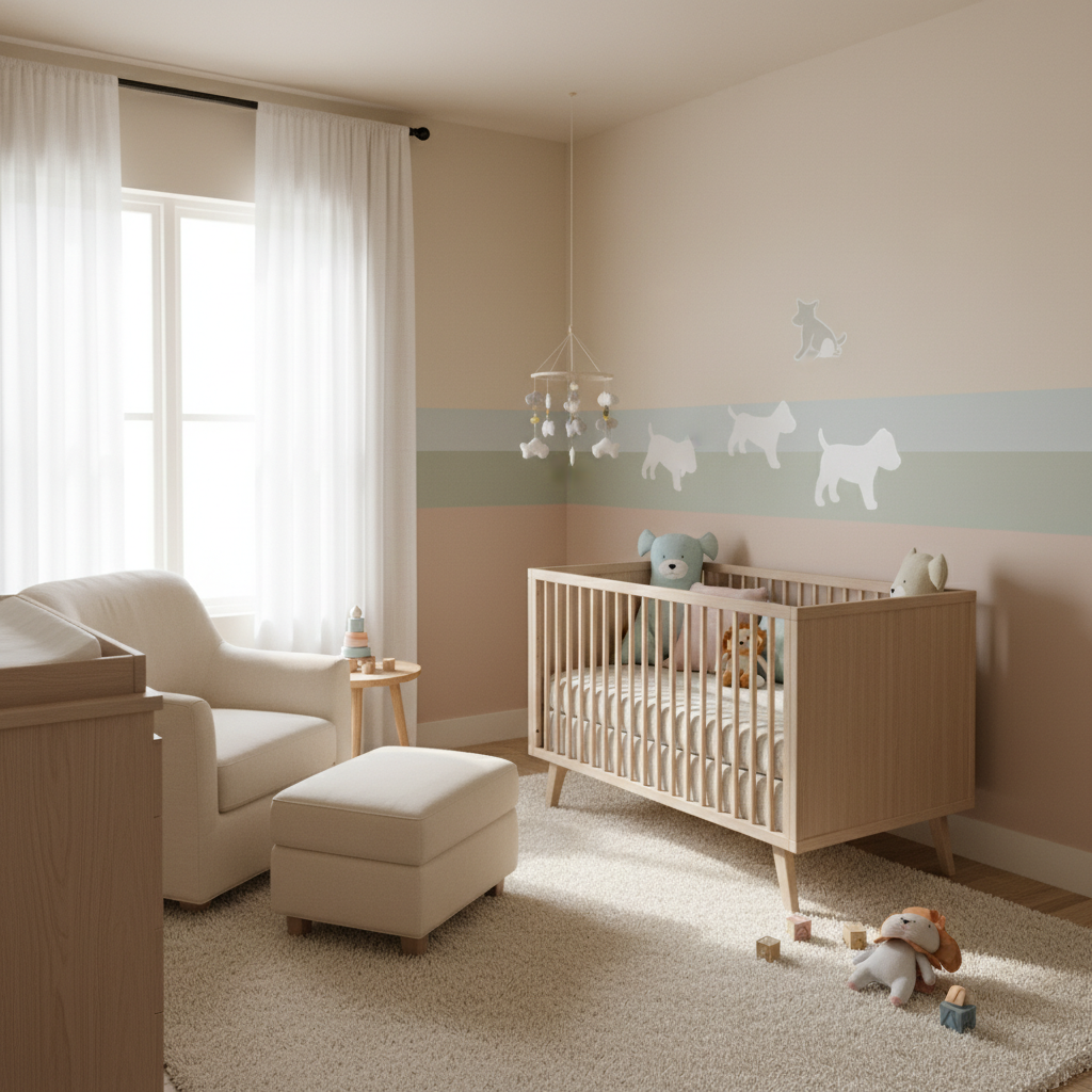 Peel-and-Stick Puppy Wallpaper: Transform Kids Rooms – Nursery Stickers