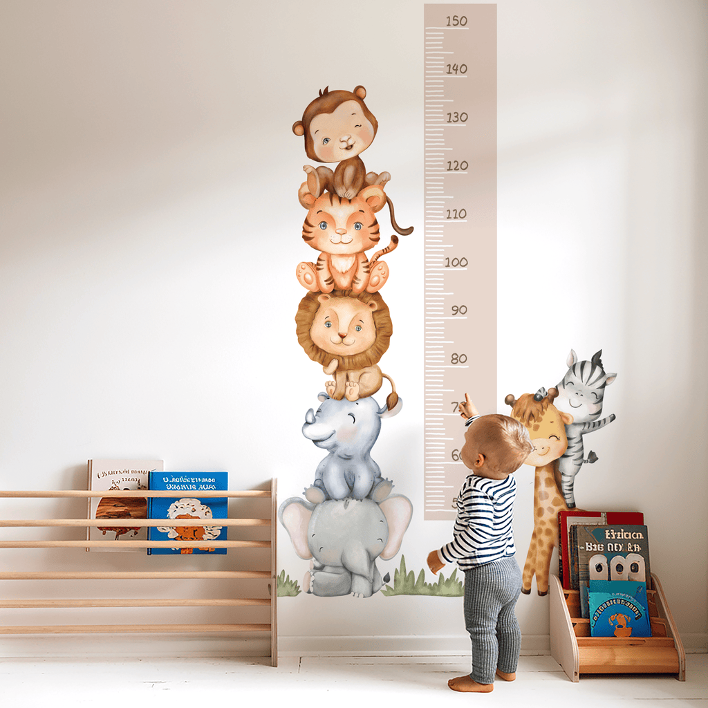 Height Chart Sticker for Kids – Track Growth Playfully | Nursery Stickers